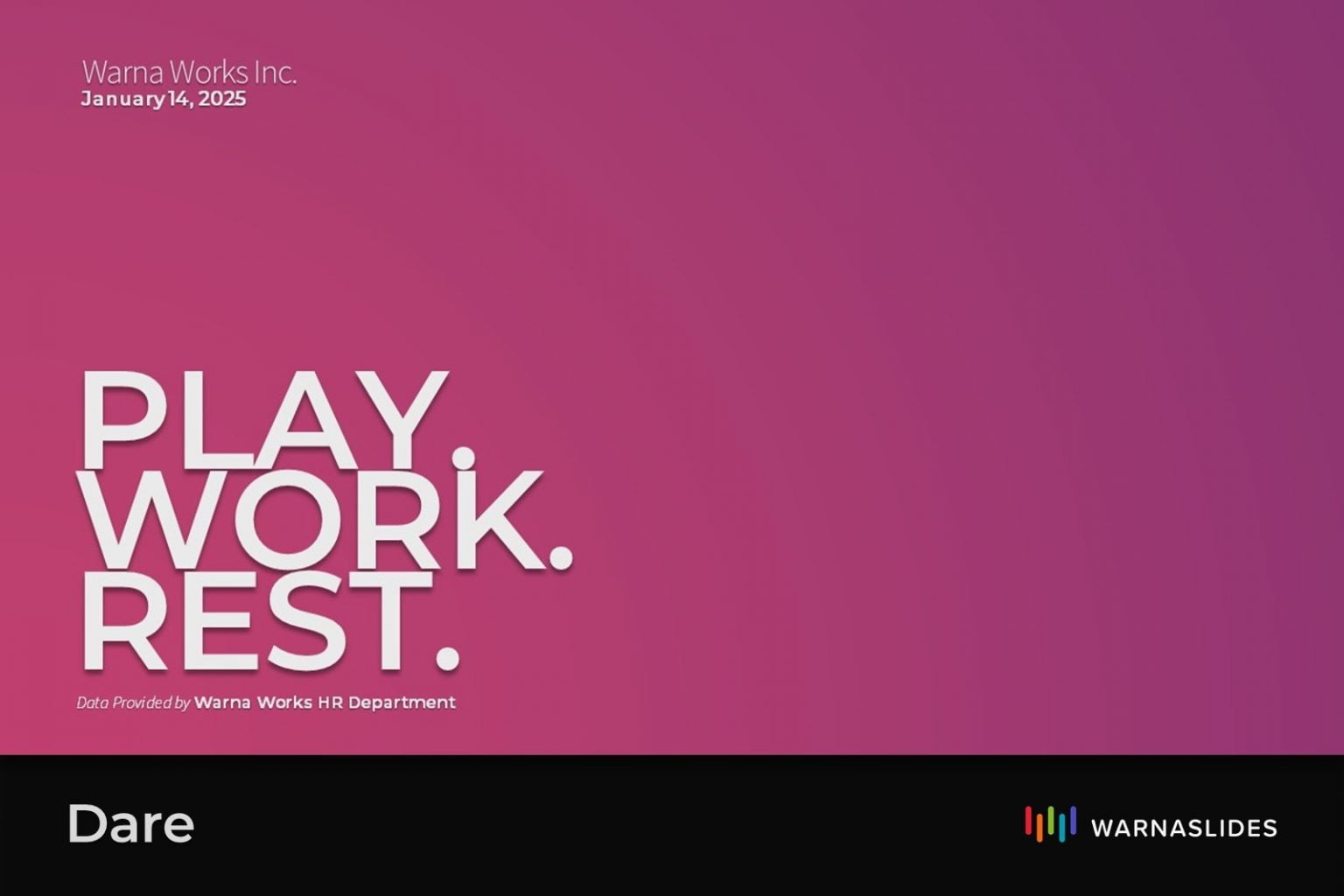 Dare PowerPoint Template - PowerPoint Slide Master Templates & Infographics