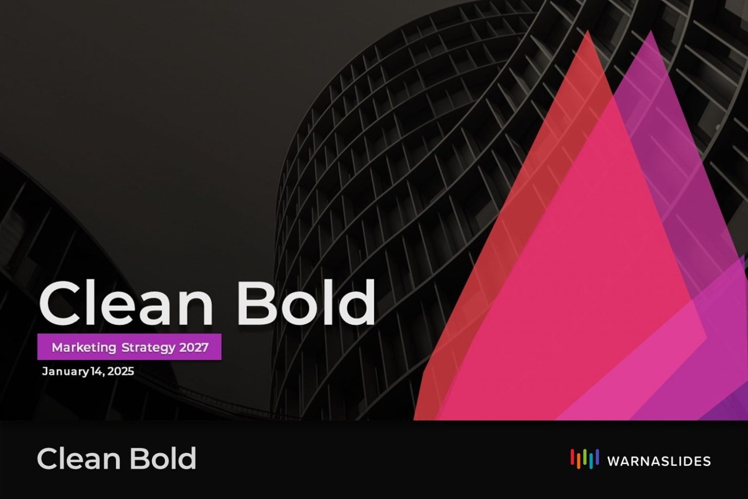 Clean Bold PowerPoint Template - PowerPoint Slide Master Templates ...