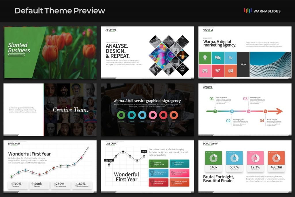 Slanted PowerPoint Template - PowerPoint Slide Master Templates ...