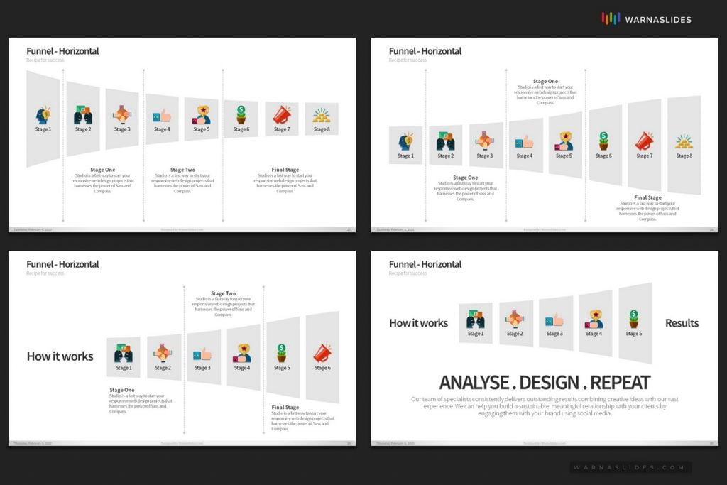Funnel Diagram PowerPoint Template - PowerPoint Slide Master Templates ...