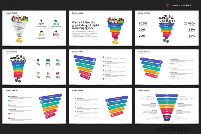 Funnel Diagram PowerPoint Template - PowerPoint Slide Master Templates ...