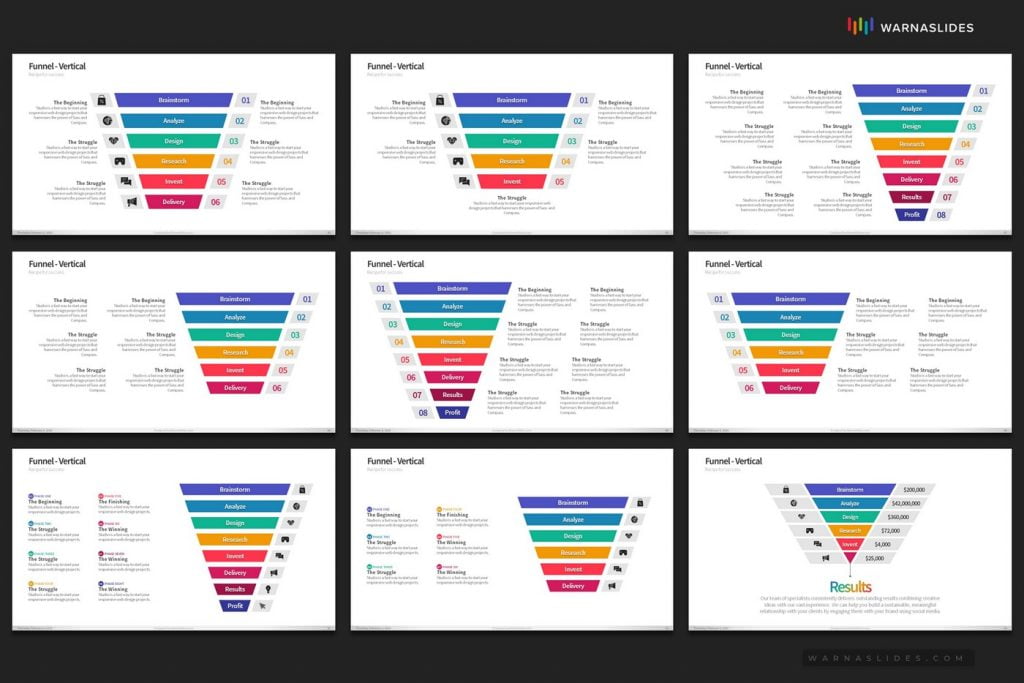 Funnel Diagram PowerPoint Template - PowerPoint Slide Master Templates ...