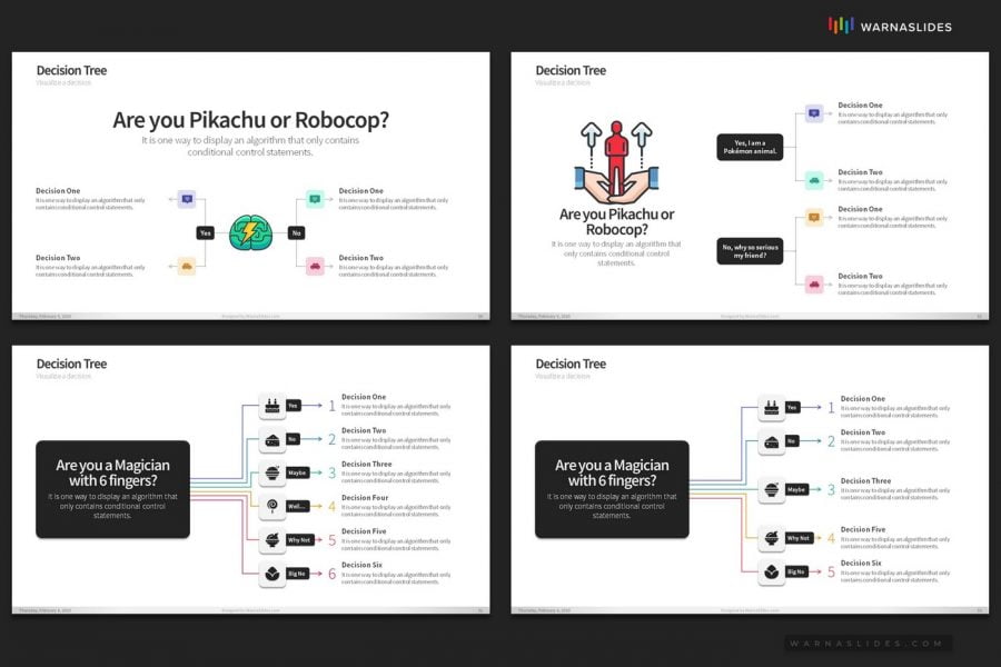 Decision Tree PowerPoint Template - PowerPoint Slide Master Templates ...