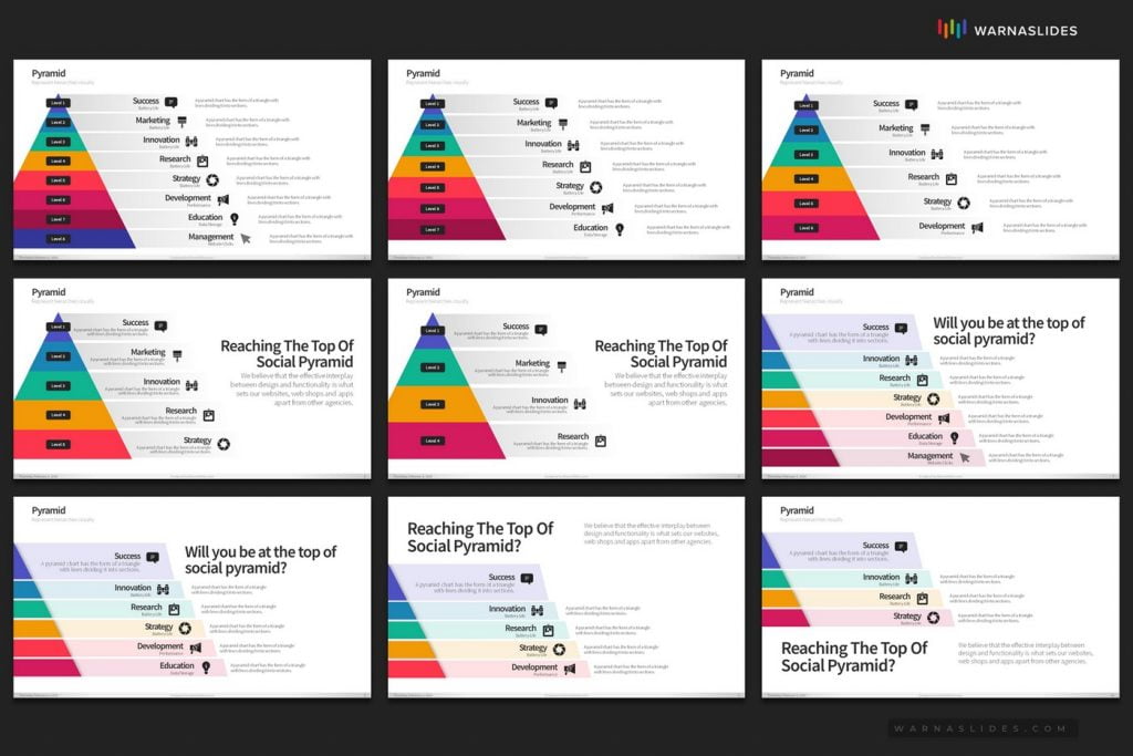 Pyramid Diagram PowerPoint Template - PowerPoint Slide Master Templates ...