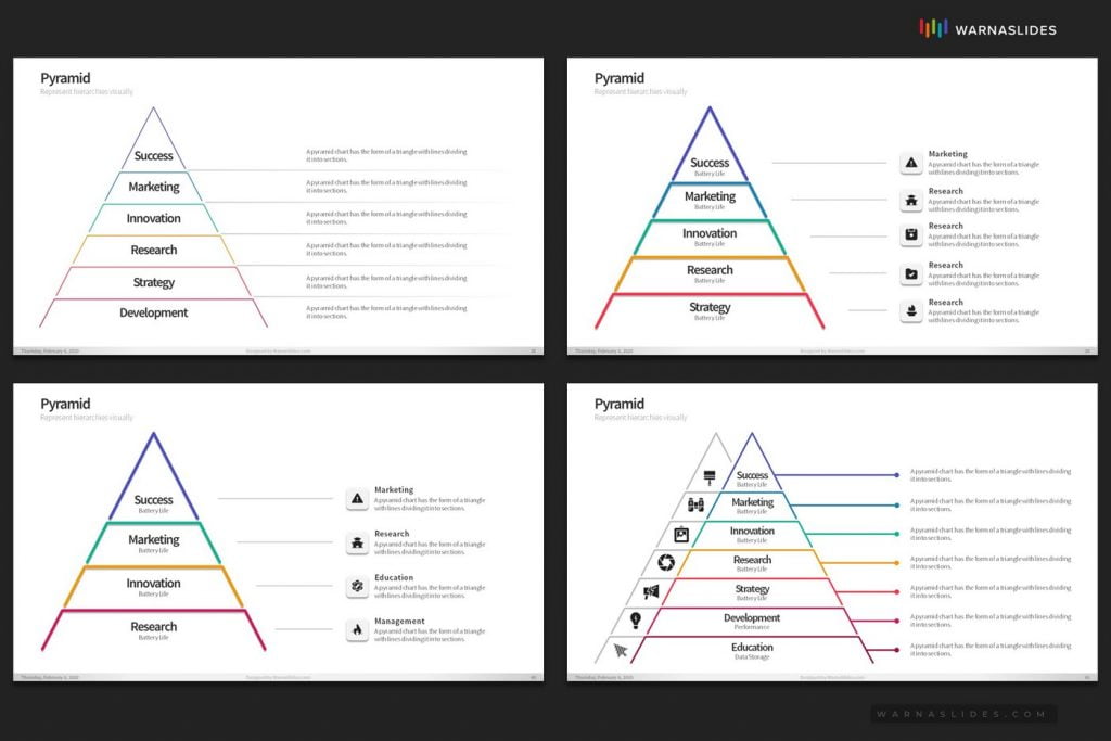 Pyramid Diagram PowerPoint Template - PowerPoint Slide Master Templates ...
