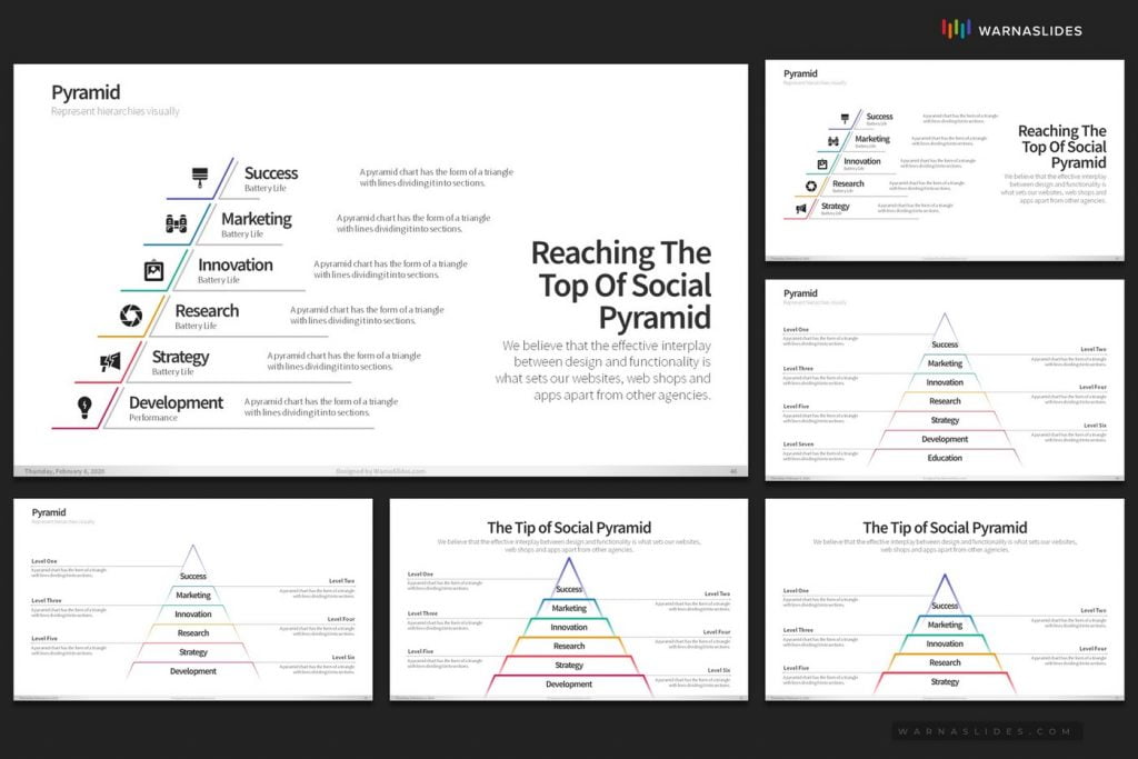 Pyramid Diagram PowerPoint Template - PowerPoint Slide Master Templates ...