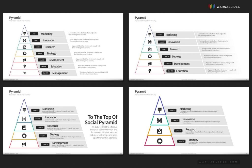 Pyramid Diagram PowerPoint Template - PowerPoint Slide Master Templates ...