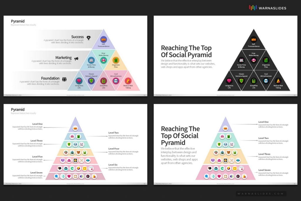Pyramid Diagram PowerPoint Template - PowerPoint Slide Master Templates ...