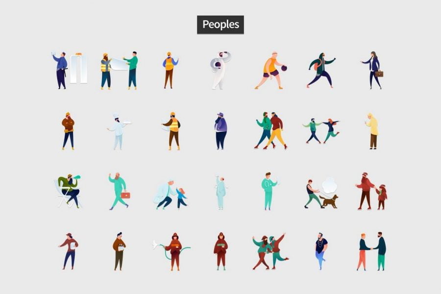 Banners Illustrations - PowerPoint Slide Master Templates & Infographics