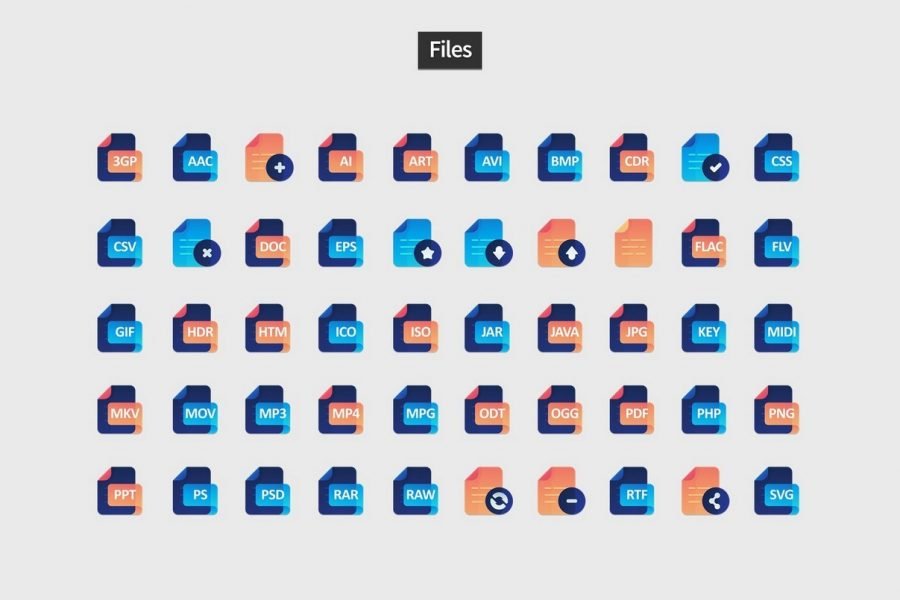 Gradient Icons - PowerPoint Slide Master Templates & Infographics