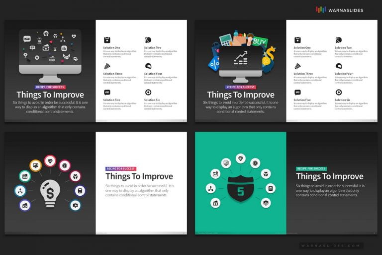 Solution & Ideas PowerPoint Template - PowerPoint Slide Master ...