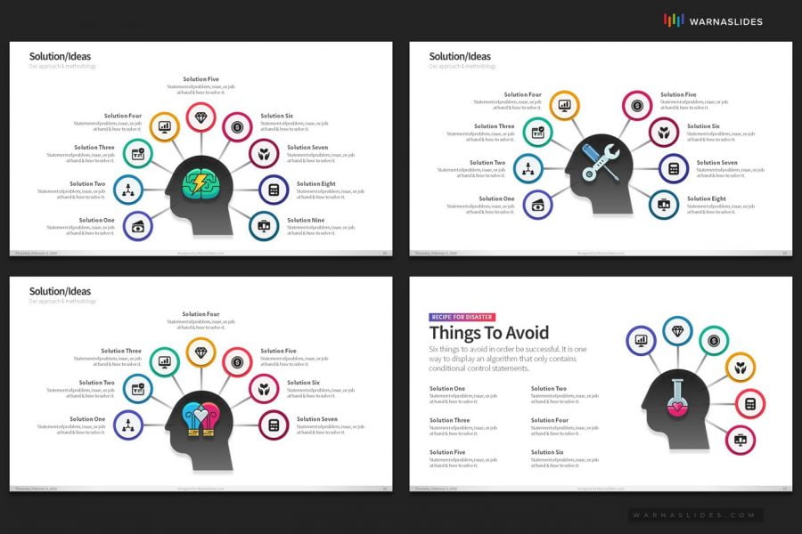 Solution & Ideas PowerPoint Template - PowerPoint Slide Master ...