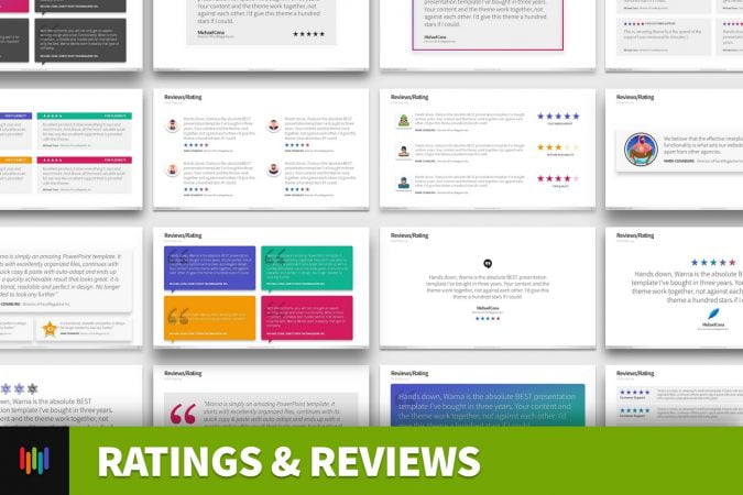 Ratings & Reviews PowerPoint Template - PowerPoint Slide Master ...