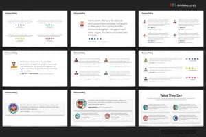 Ratings & Reviews PowerPoint Template - PowerPoint Slide Master ...