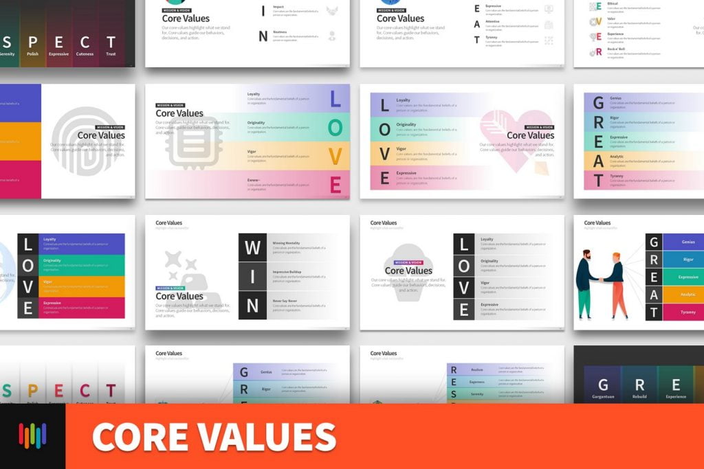 Core Values PowerPoint Template - PowerPoint Slide Master Templates ...