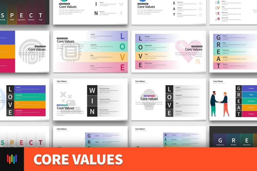 Core Values PowerPoint Template - PowerPoint Slide Master Templates ...