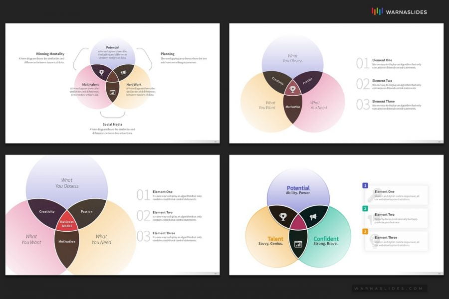 Venn Diagram PowerPoint Template - PowerPoint Slide Master Templates ...