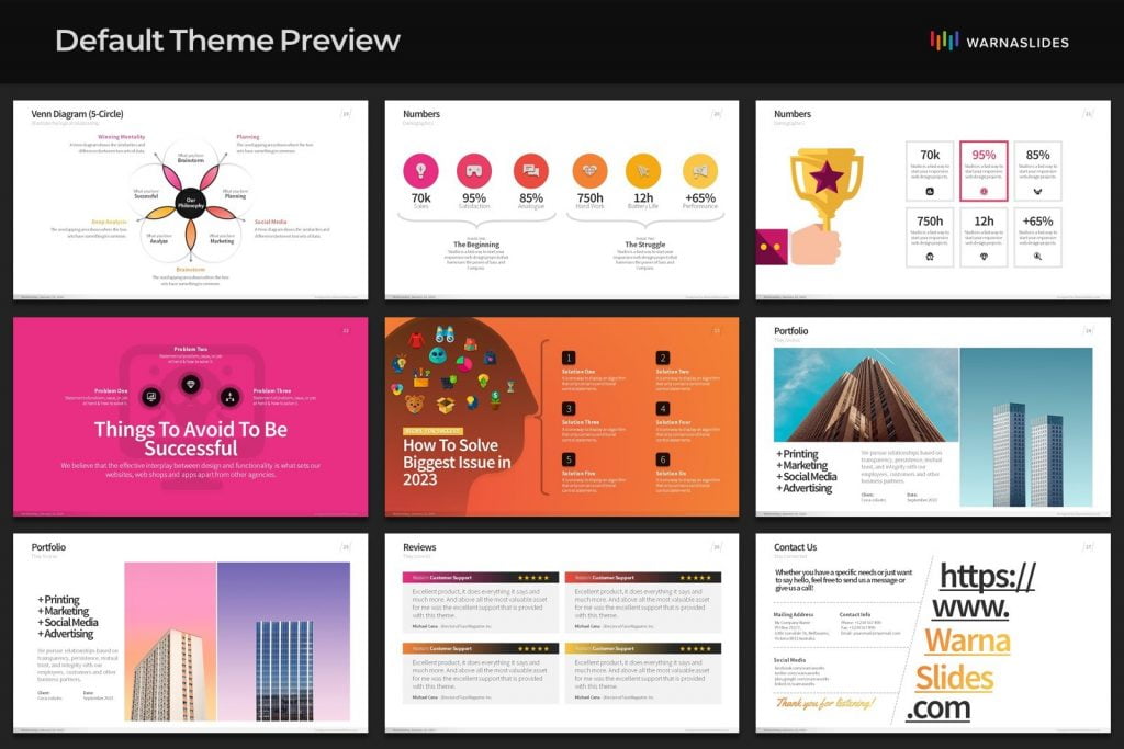Warna Two PowerPoint Template - PowerPoint Slide Master Templates ...