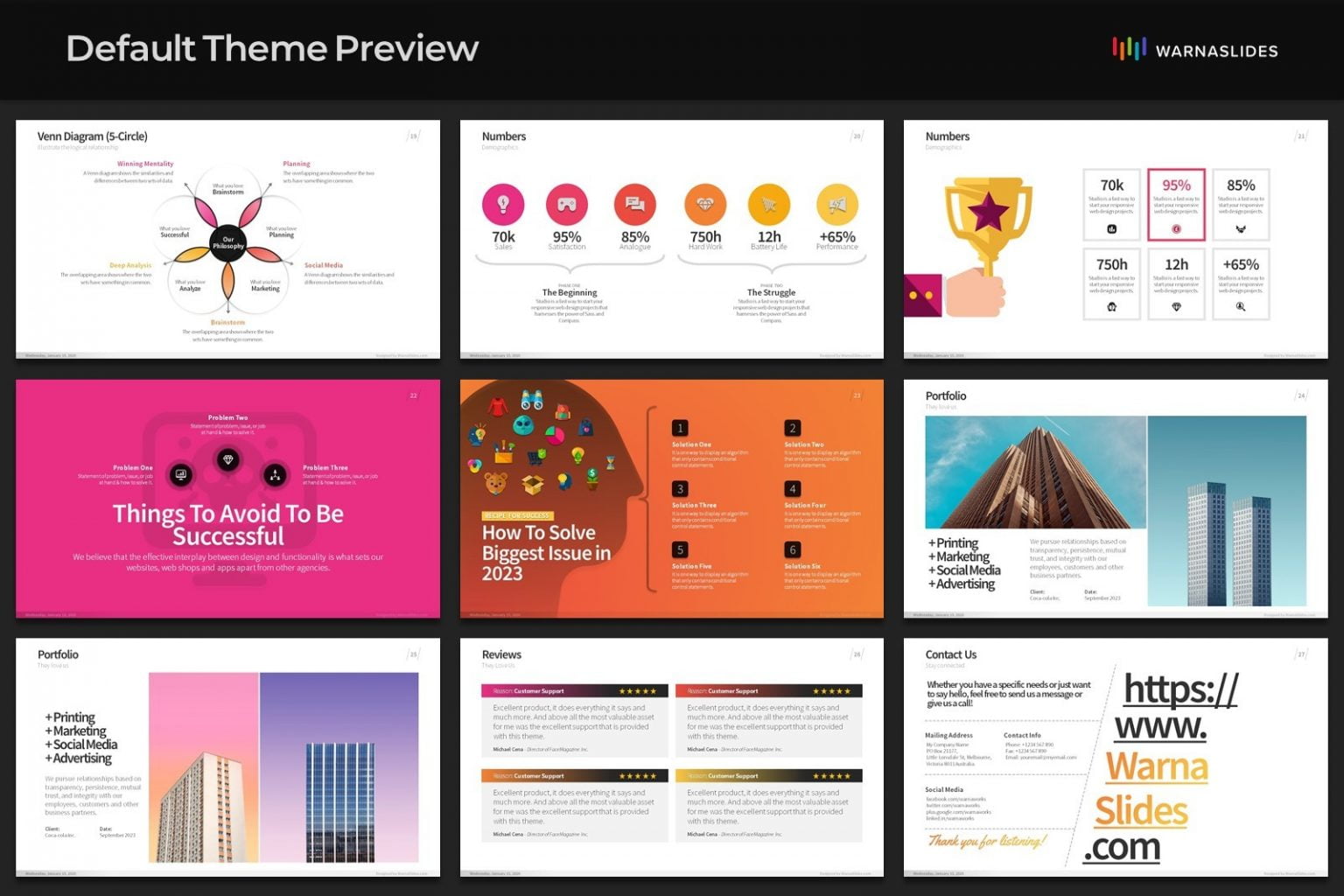 Warna Two PowerPoint Template - PowerPoint Slide Master Templates ...