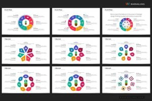 Cycle & Circular Shape PowerPoint Templates - PowerPoint Slide Master ...