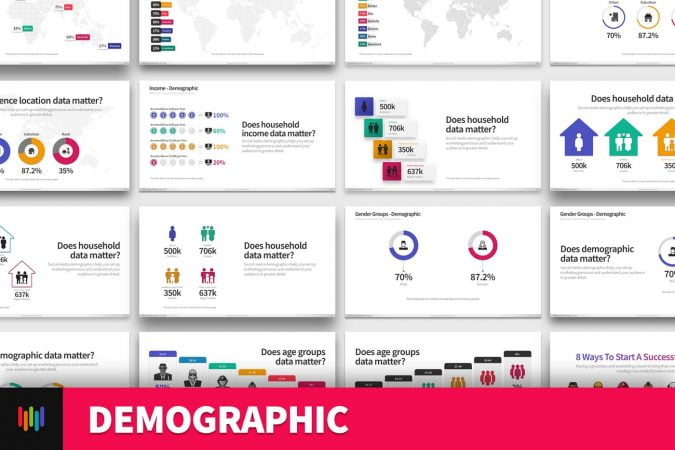 Demographic & Data & PowerPoint Template - PowerPoint Slide Master ...