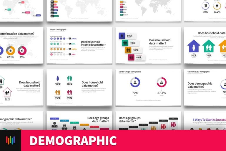 Demographic & Data & PowerPoint Template - PowerPoint Slide Master ...