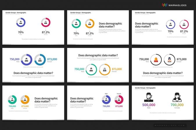 Demographic & Data & PowerPoint Template - PowerPoint Slide Master ...