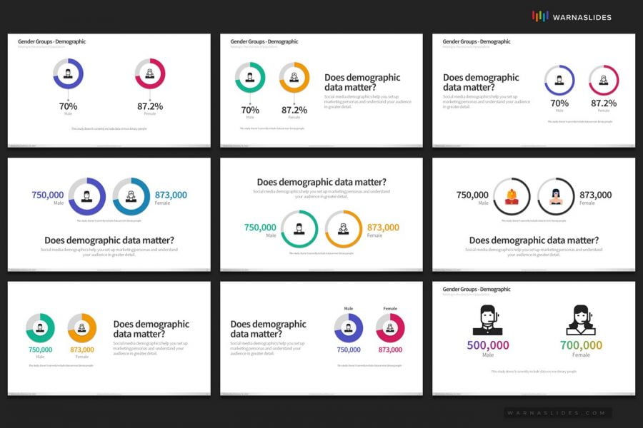 Demographic & Data & PowerPoint Template - PowerPoint Slide Master ...