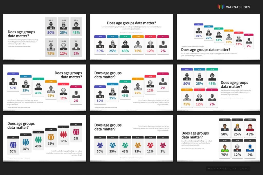 Demographic & Data & PowerPoint Template - PowerPoint Slide Master ...