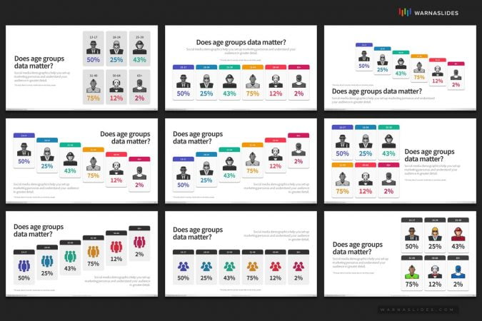 Demographic & Data & PowerPoint Template - PowerPoint Slide Master ...