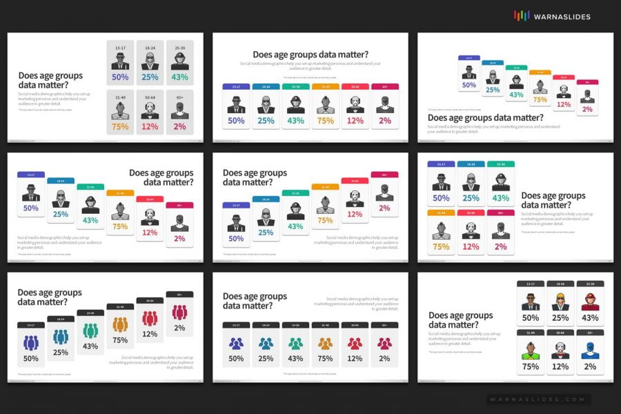 Demographic & Data & PowerPoint Template - PowerPoint Slide Master ...