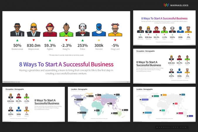 Demographic & Data & PowerPoint Template - PowerPoint Slide Master ...