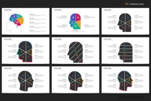 Human Head Shape PowerPoint Templates - PowerPoint Slide Master ...