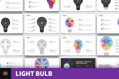 Light Bulb Shape PowerPoint Templates - PowerPoint Slide Master ...