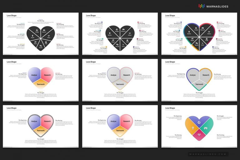 Love Shape PowerPoint Templates - PowerPoint Slide Master Templates ...