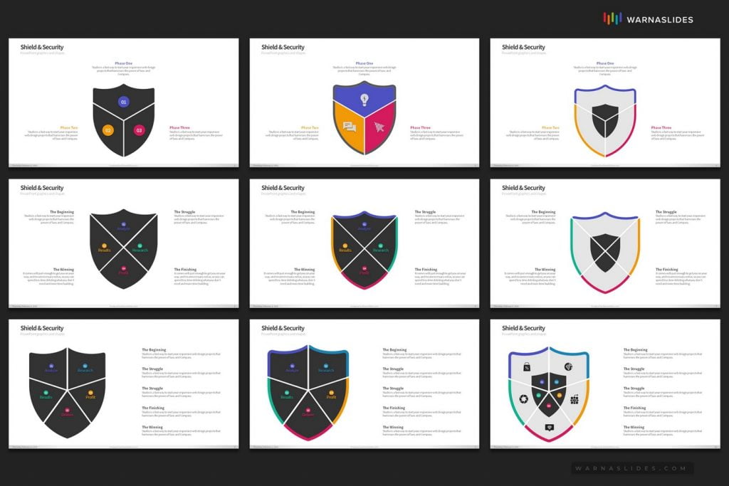 Shield & Security Shape PowerPoint Templates - PowerPoint Slide Master ...