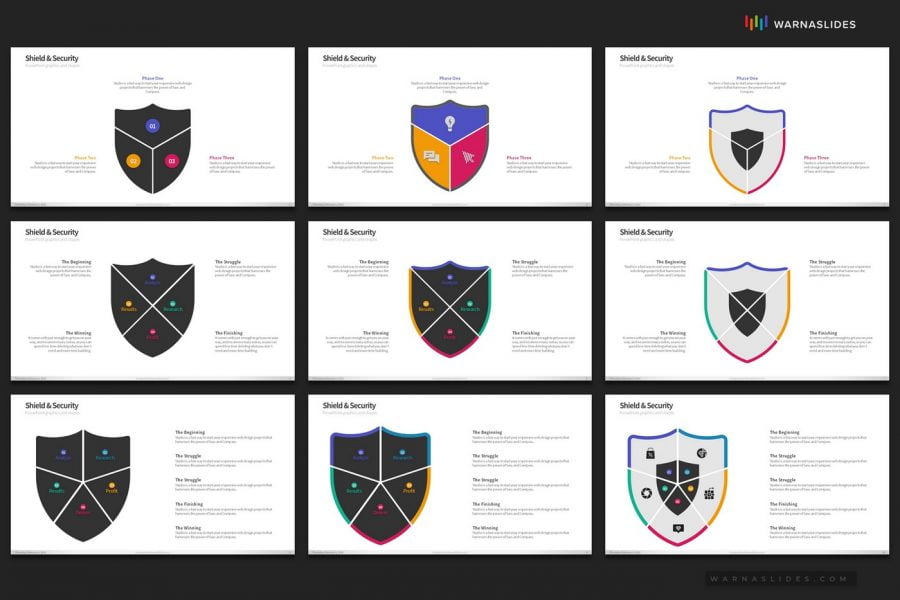 Shield & Security Shape PowerPoint Templates - PowerPoint Slide Master ...