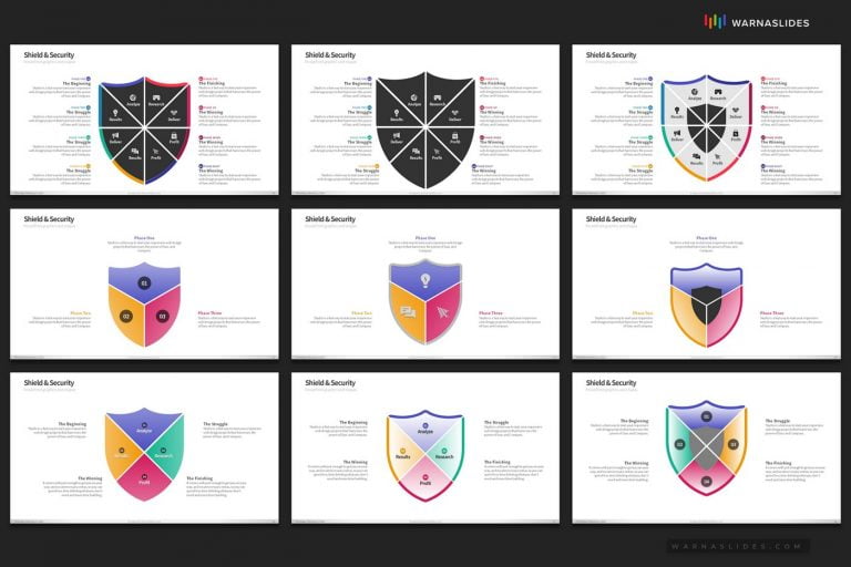 Shield & Security Shape PowerPoint Templates - PowerPoint Slide Master ...