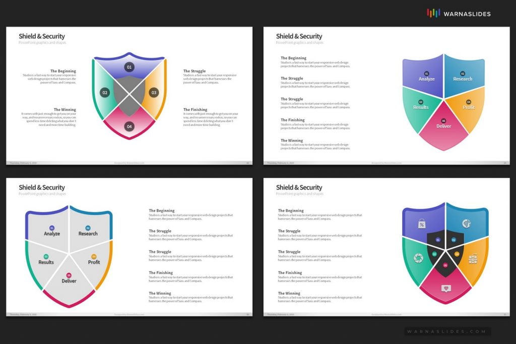 Shield & Security Shape PowerPoint Templates - PowerPoint Slide Master ...