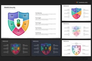 Shield & Security Shape PowerPoint Templates - PowerPoint Slide Master ...