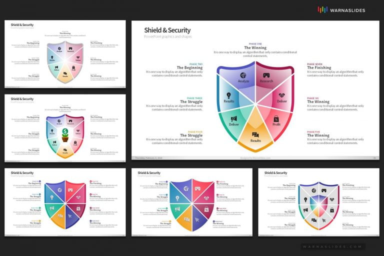 Shield & Security Shape PowerPoint Templates - PowerPoint Slide Master ...