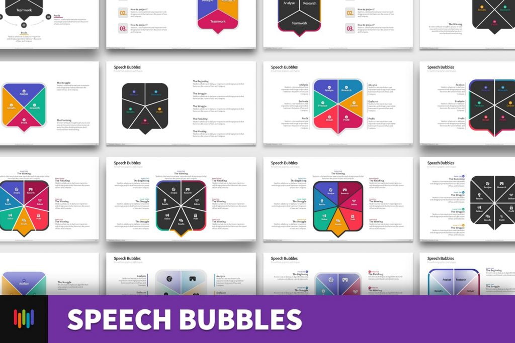 Speech Bubble Shape PowerPoint Templates - PowerPoint Slide Master ...