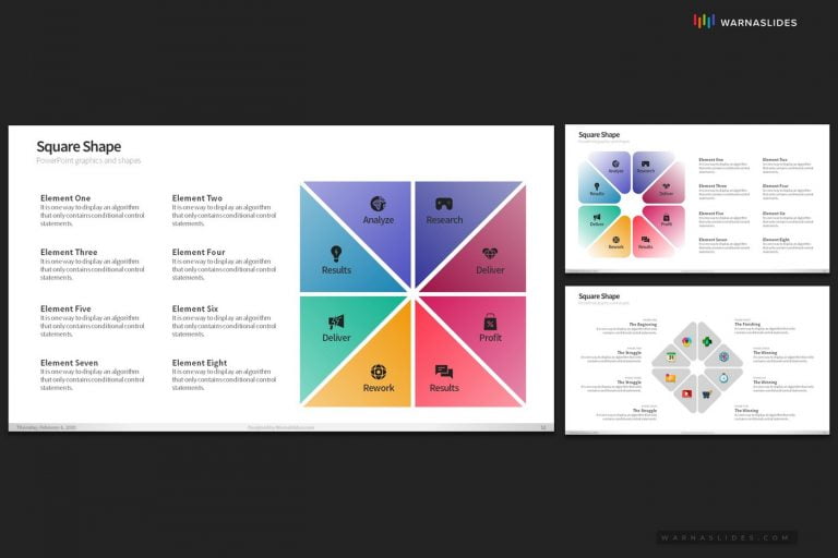 Square Shape PowerPoint Templates - PowerPoint Slide Master Templates ...