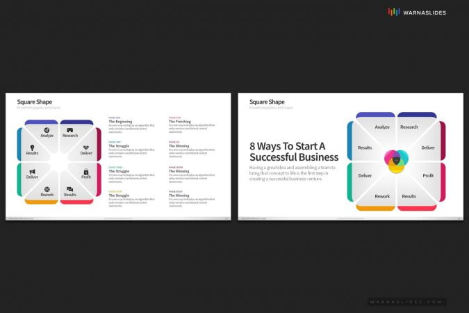Square Shape PowerPoint Templates - PowerPoint Slide Master Templates ...