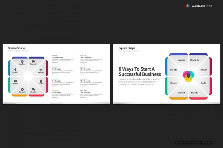 Square Shape PowerPoint Templates - PowerPoint Slide Master Templates ...
