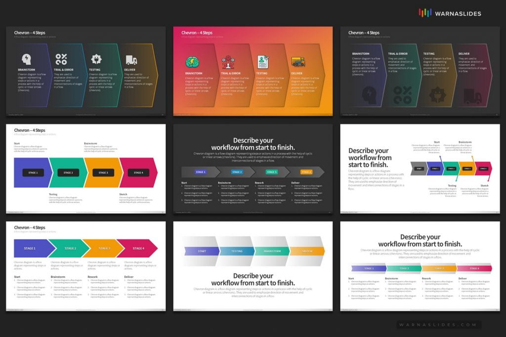 Chevron Diagram PowerPoint Template - PowerPoint Slide Master Templates ...