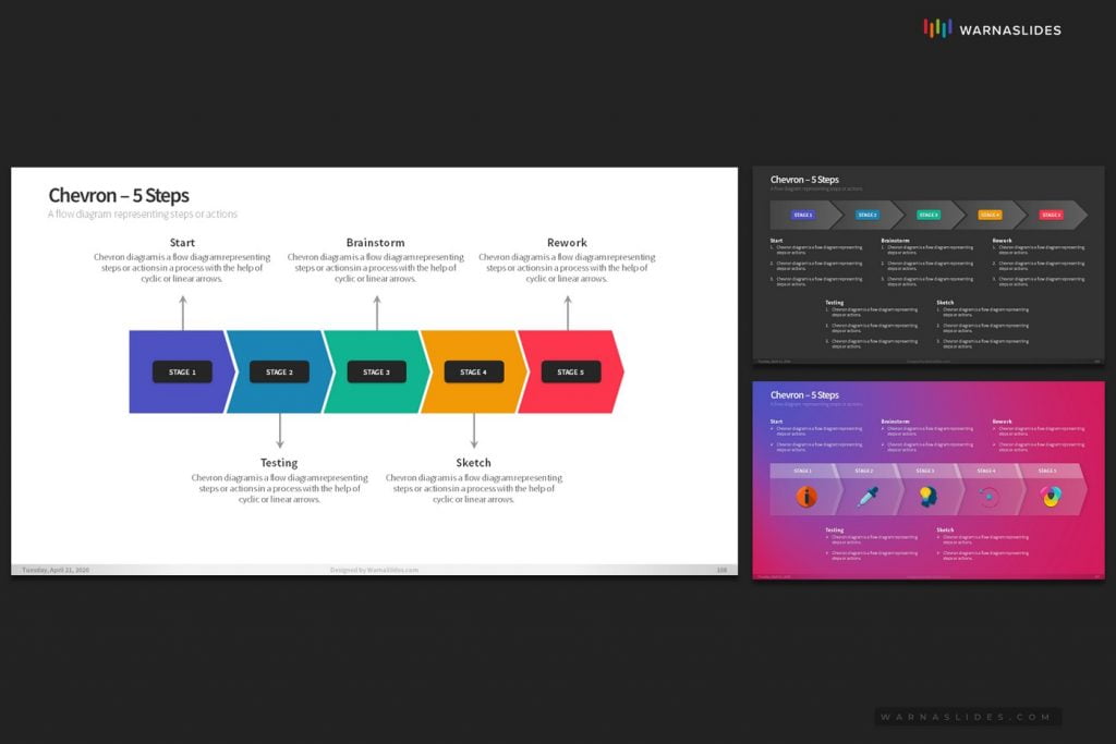 Chevron Diagram PowerPoint Template - PowerPoint Slide Master Templates ...