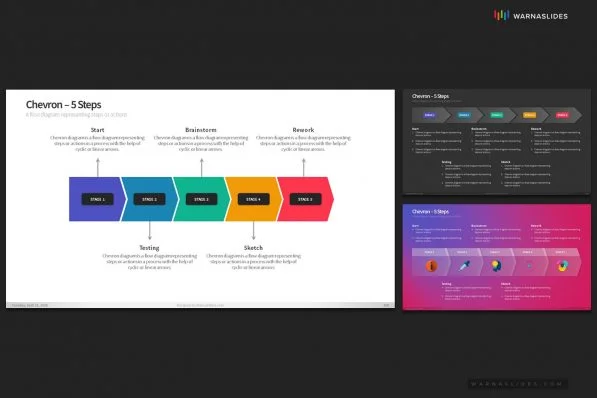 Chevron Diagram PowerPoint Template - PowerPoint Slide Master Templates ...