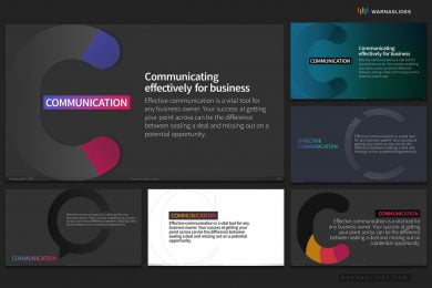 Letter C Typography PowerPoint Template - PowerPoint Slide Master ...