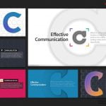 Letter C Typography PowerPoint Template | Best PowerPoint Template 2020